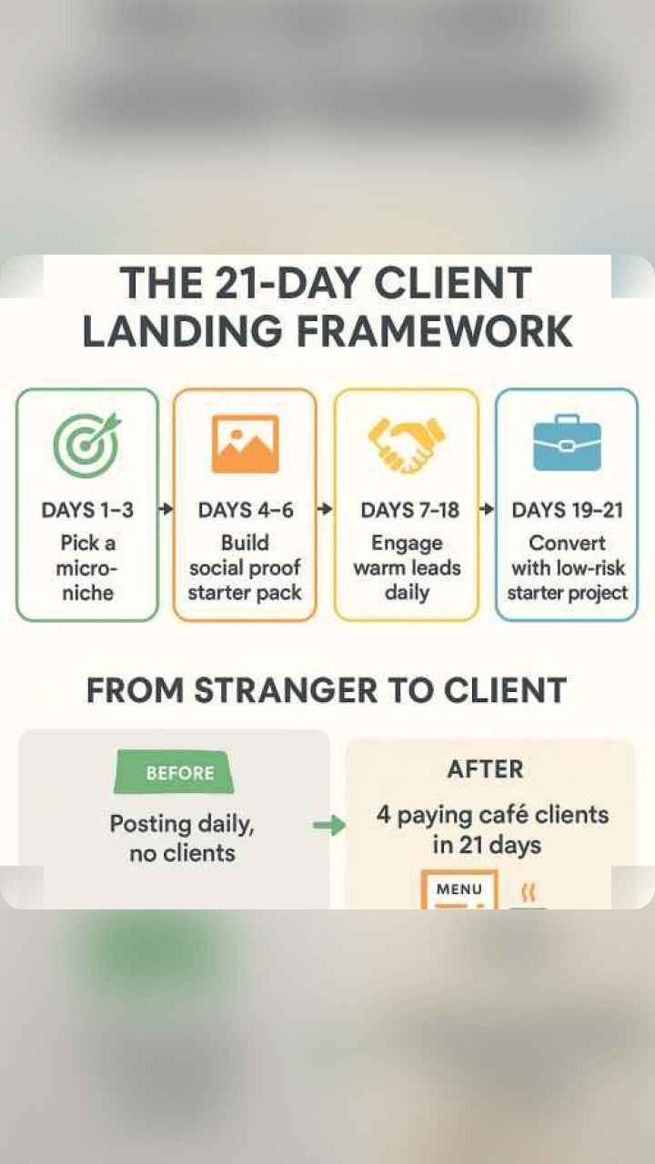 21-Day Plan: Get Your First 3 Freelance Clients Without Cold Call