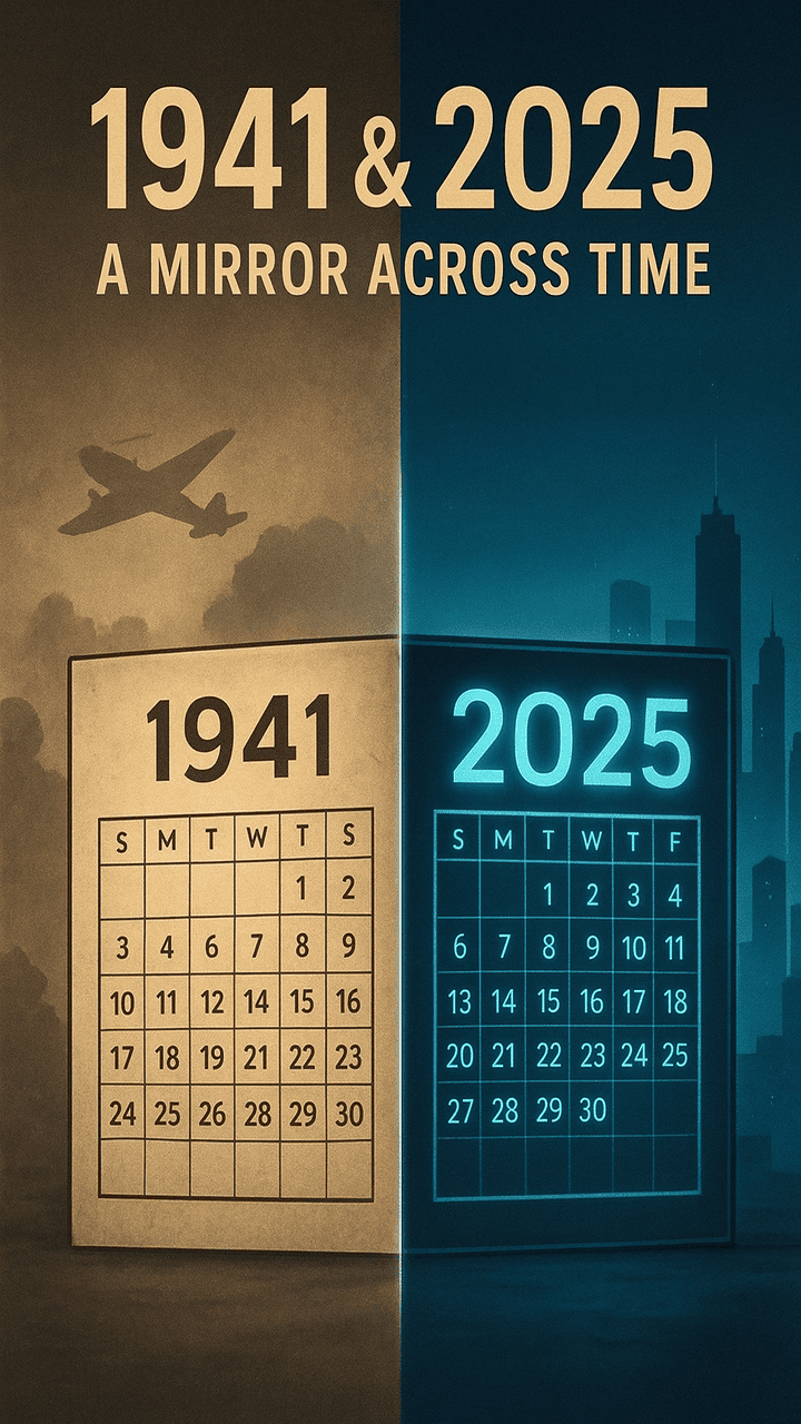 1941 Calendar and 2025: A Mirror Across Time