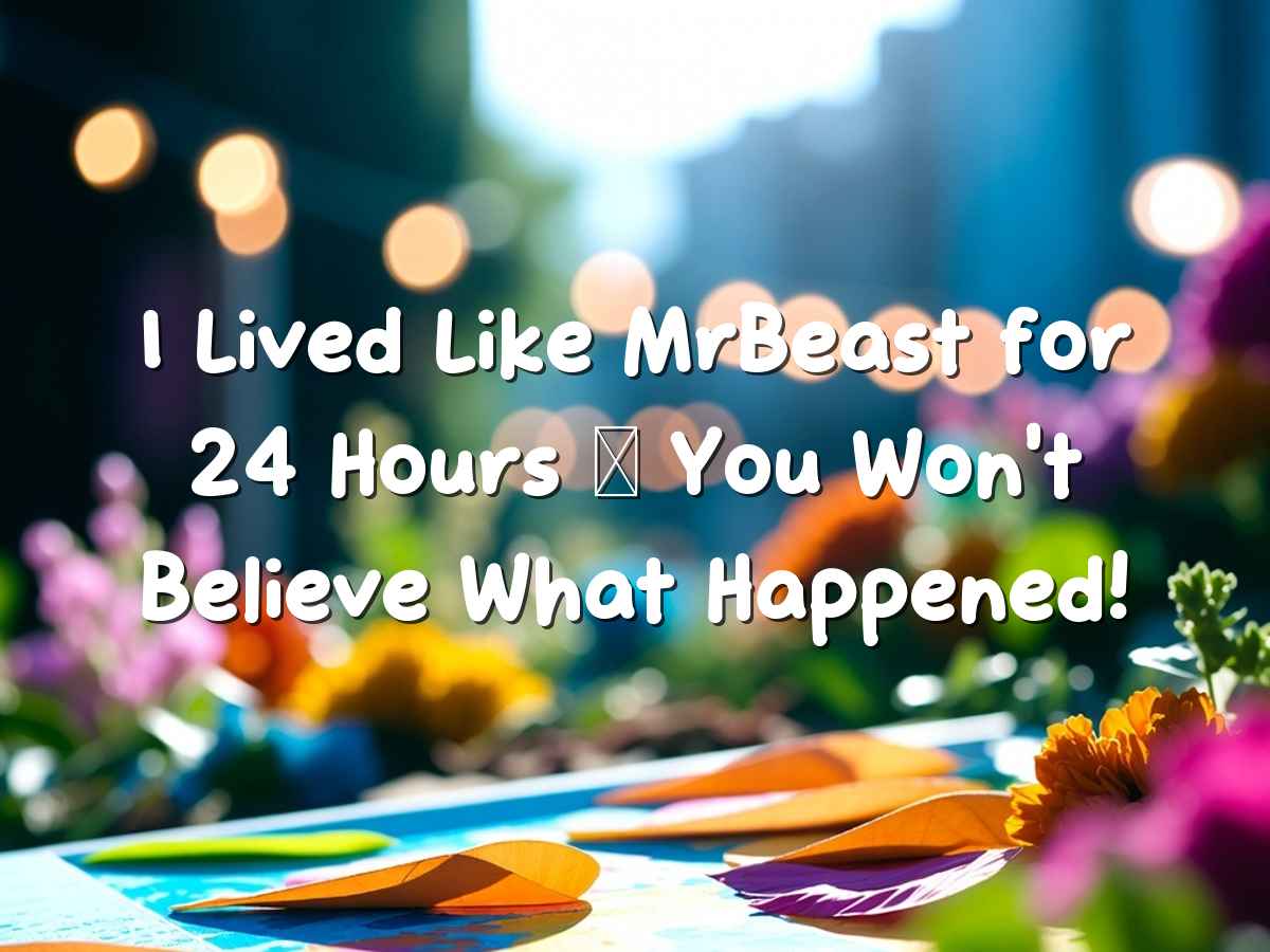 I Lived Like MrBeast 24 Hours (Insane Ending)