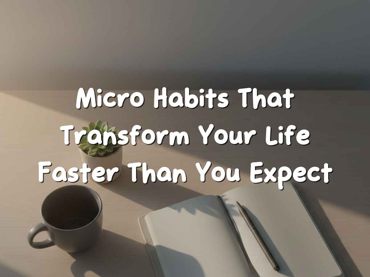 Micro Habits That Improve Life Fast
